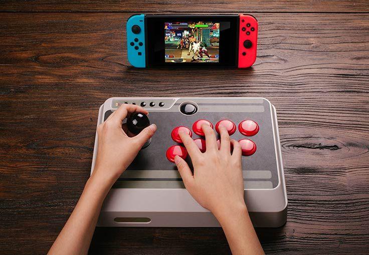 Bàn chơi game không dây 8Bitdo N30 Arcade Stick - Phụ kiện chơi game di ...