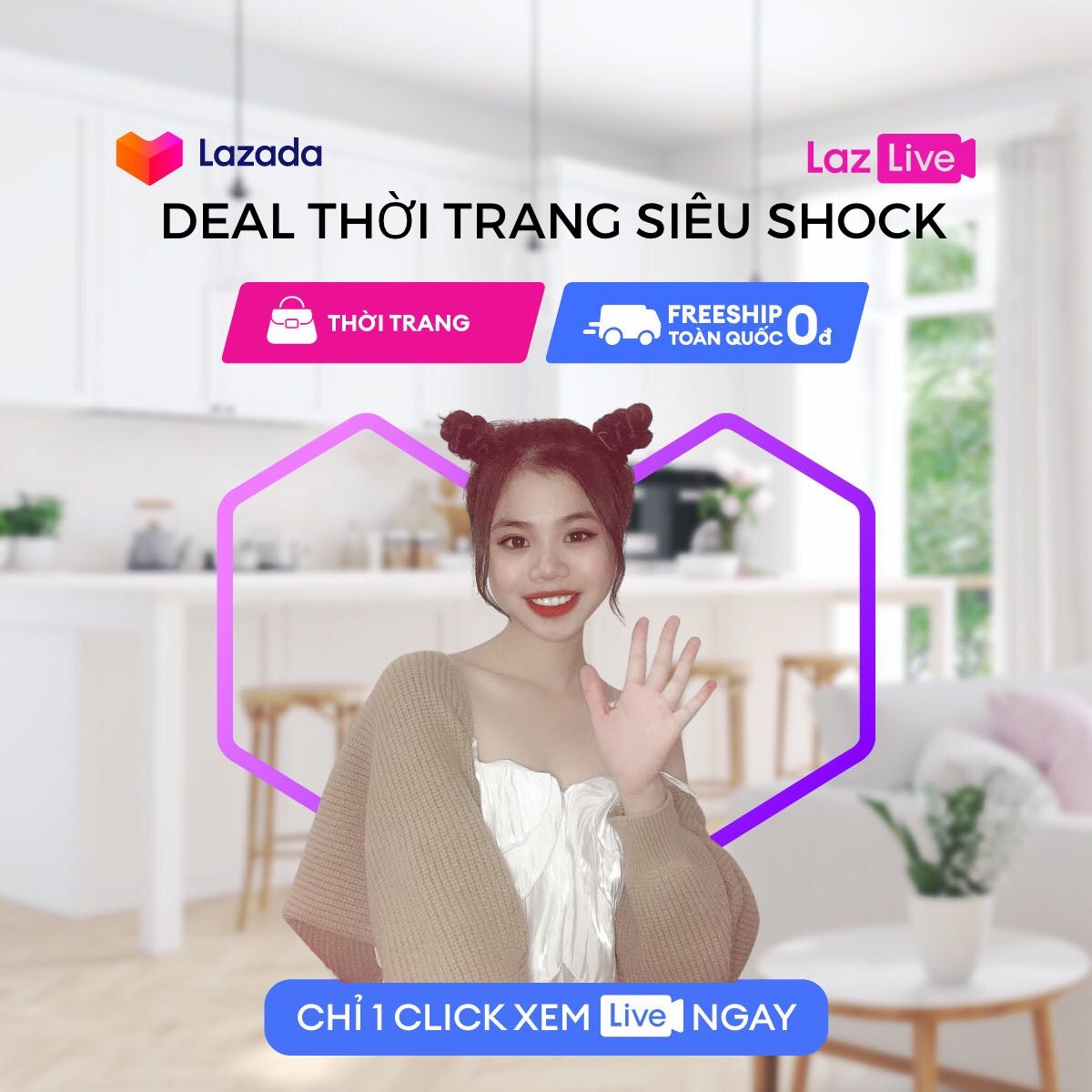Chào tôi sẽ bắt đầu livestream trên Lazada-Live tại 06-01 23:00. Đừng ...