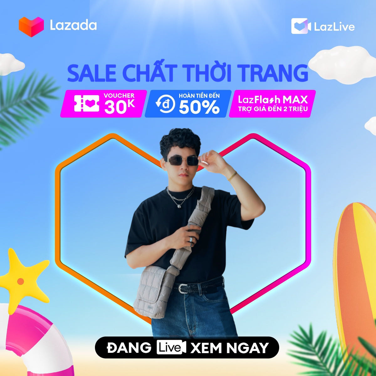 Chào tôi sẽ bắt đầu livestream trên Lazada-Live tại 06-25 12:00. Đừng ...