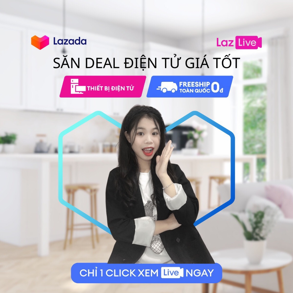 Chào tôi sẽ bắt đầu livestream trên Lazada-Live tại 06-02 08:00. Đừng ...