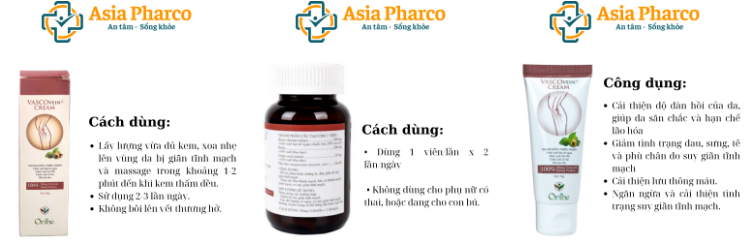 Viên Uống Hỗ Trợ Suy Giãn Tĩnh Mạch Vascovein Oribe - Vitamin tổng hợp ...