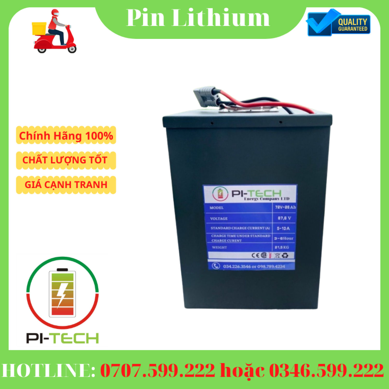 Pin Xe Điện Feliz 72V24Ah- 28Ah - 32Ah - 50Ah - 60Ah - Pin Lithium