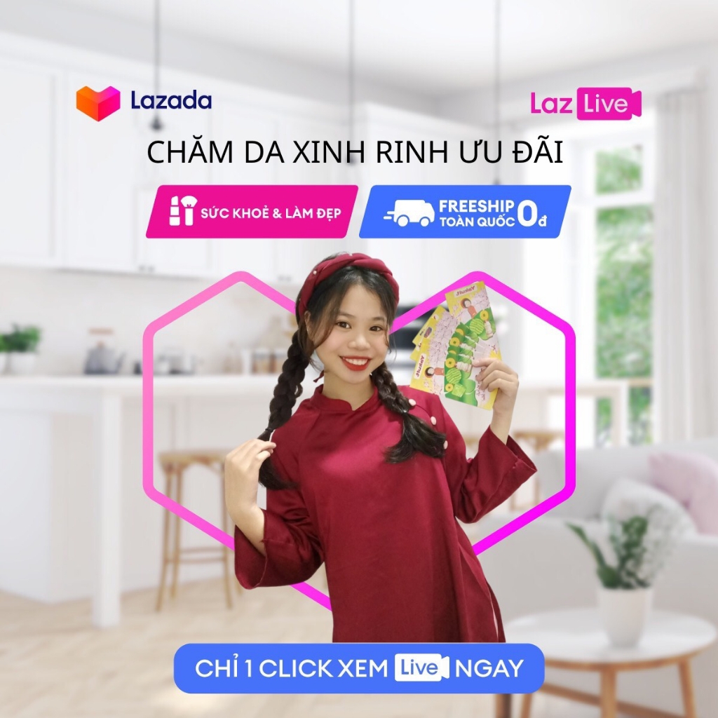 Chào tôi sẽ bắt đầu livestream trên Lazada-Live tại 06-02 07:00. Đừng ...