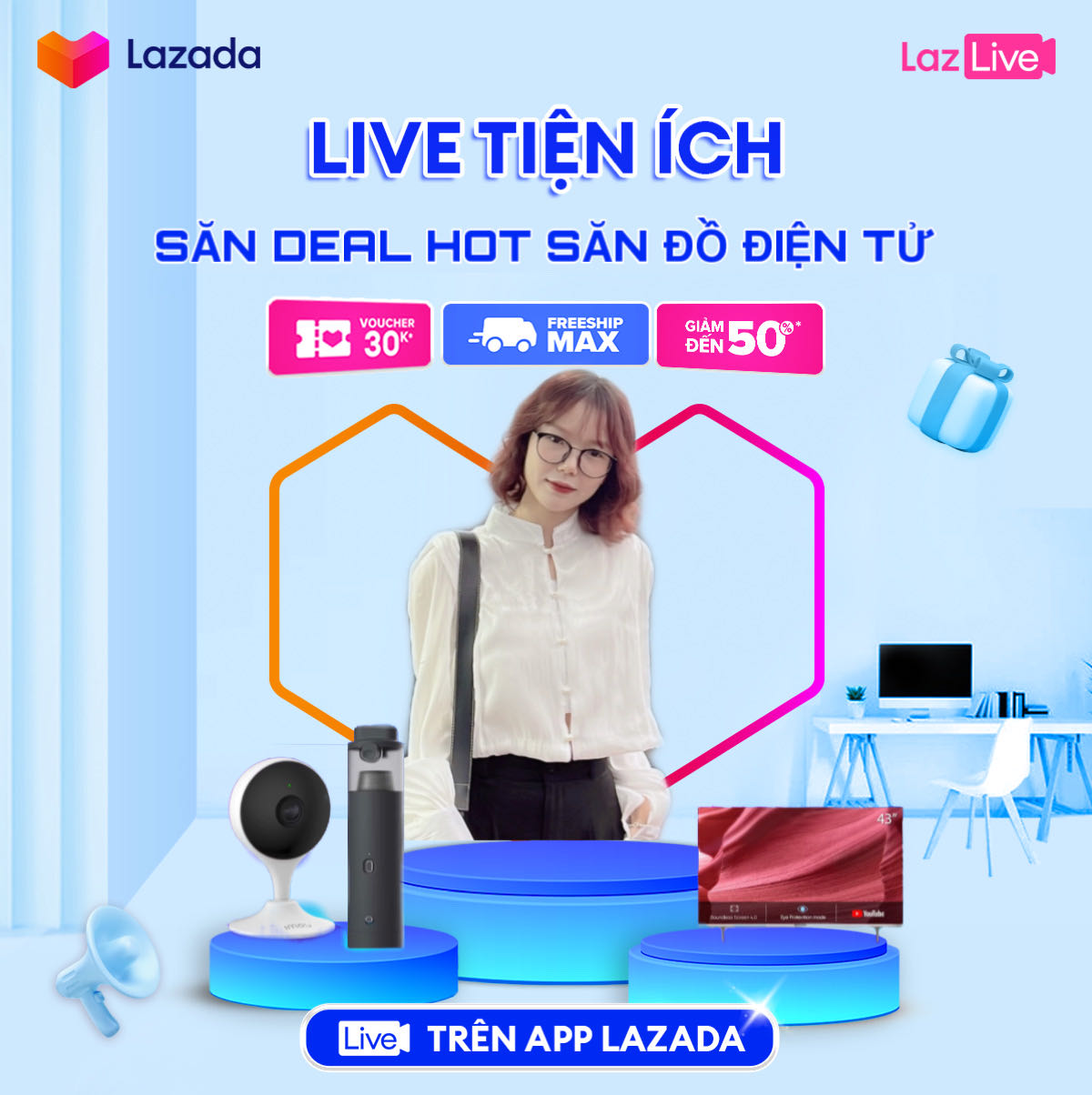Chào tôi sẽ bắt đầu livestream trên Lazada-Live tại 05-24 00:20. Đừng ...