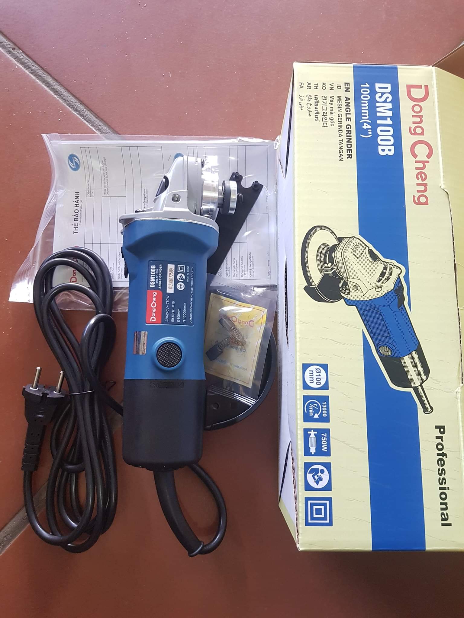MÁY MÀI GÓC (100MM) 750W DONGCHENG DSM100B - HÀNG CHÍNH HÃNG