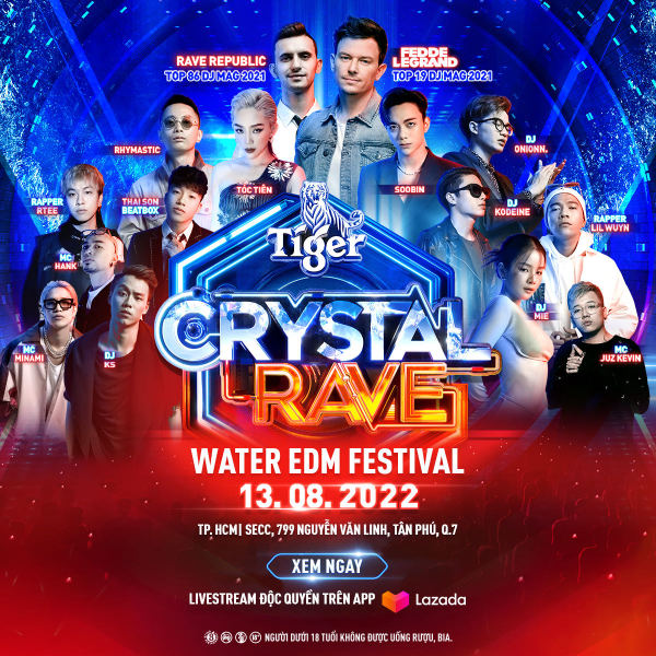 TIGER CRYSTAL RAVE - WATER EDM FESTIVAL - 13.08