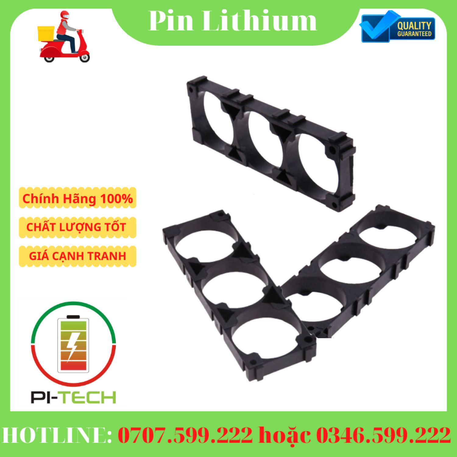 khung nhựa đỡ pin 33140 ( Khung 2 và Khung 3 ) - Pin Lithium